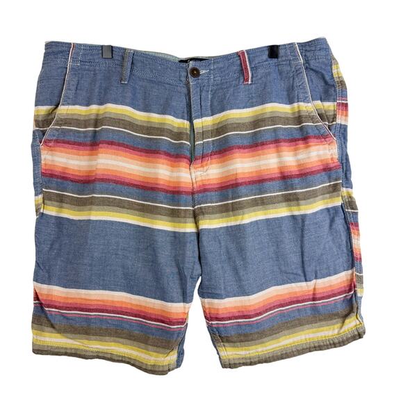 Lucky Brand | Shorts | Lucky Brand Mens Madras Stripe Colorful Preppy ...